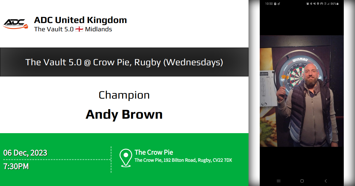 The Vault 5.0 @ Crow Pie, Rugby (Wednesdays)