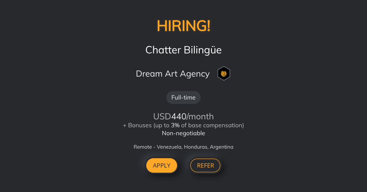 Chatter Bilingüe at Dream Art Agency | Torre