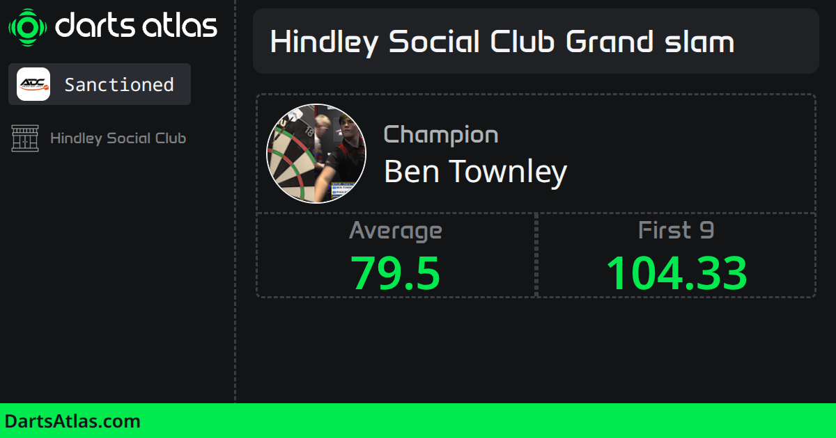 Hindley Social Club Grand slam