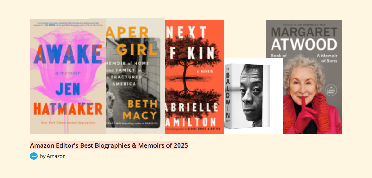 Amazon Editor's Best Biographies & Memoirs of 2025 | Booklisti