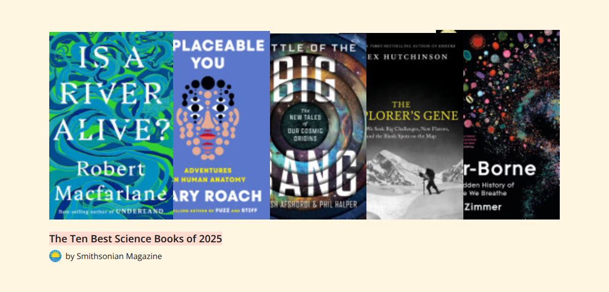 The Ten Best Science Books of 2025 | Booklisti