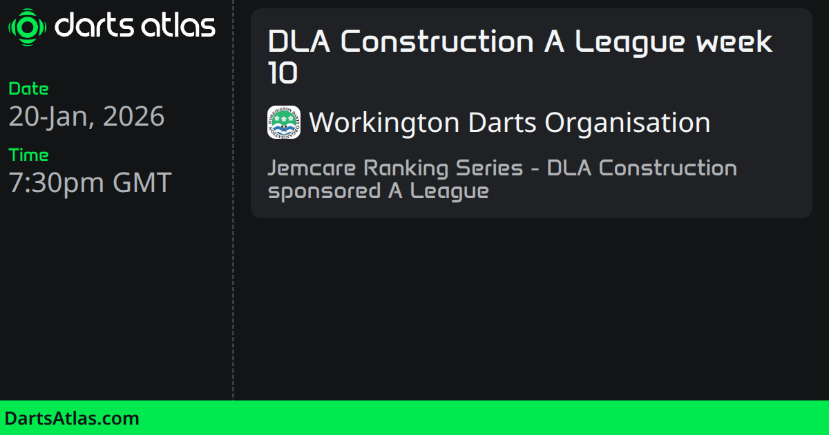 DLA Construction A League week 10