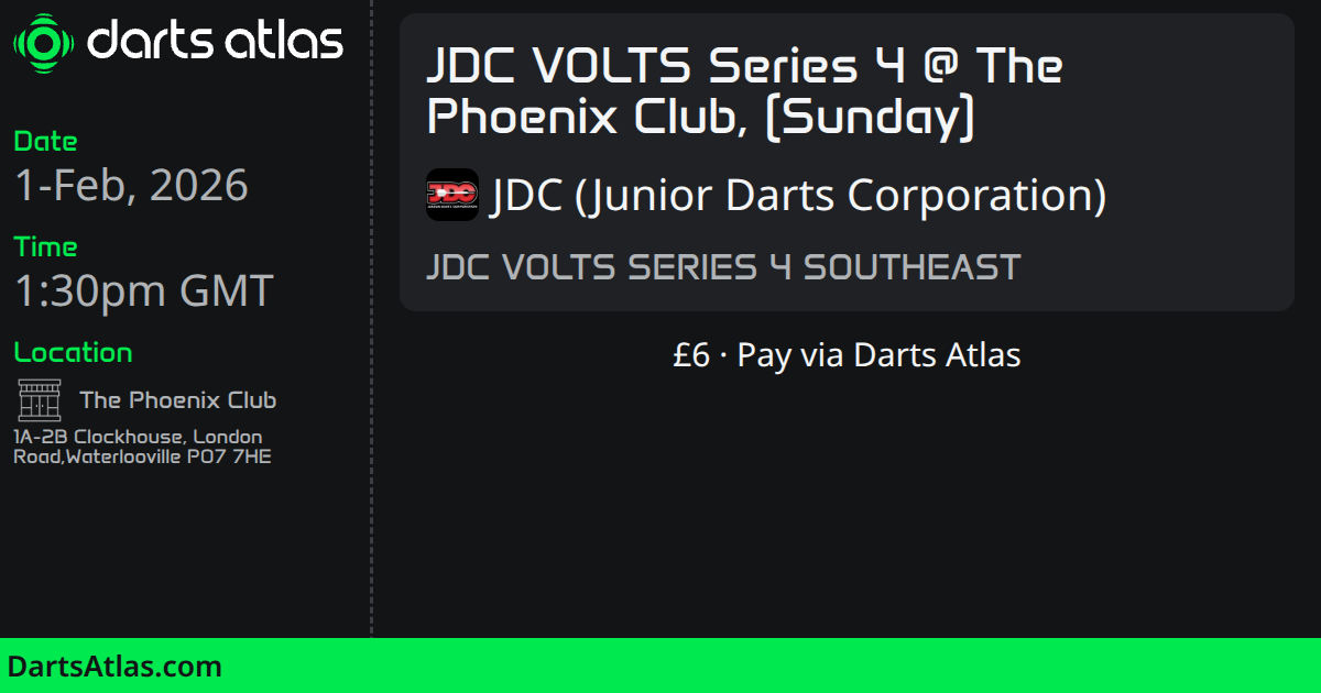 JDC VOLTS Series 4 @ The Phoenix Club, (Sunday)