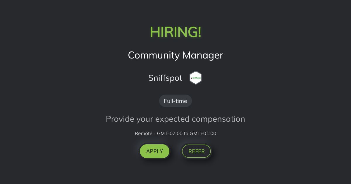 Community Manager at Sniffspot | Torre