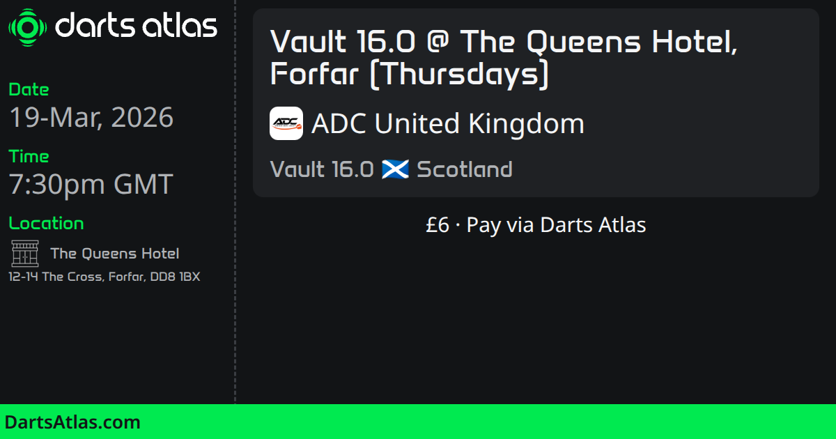 Vault 16.0 @ The Queens Hotel, Forfar (Thursdays)