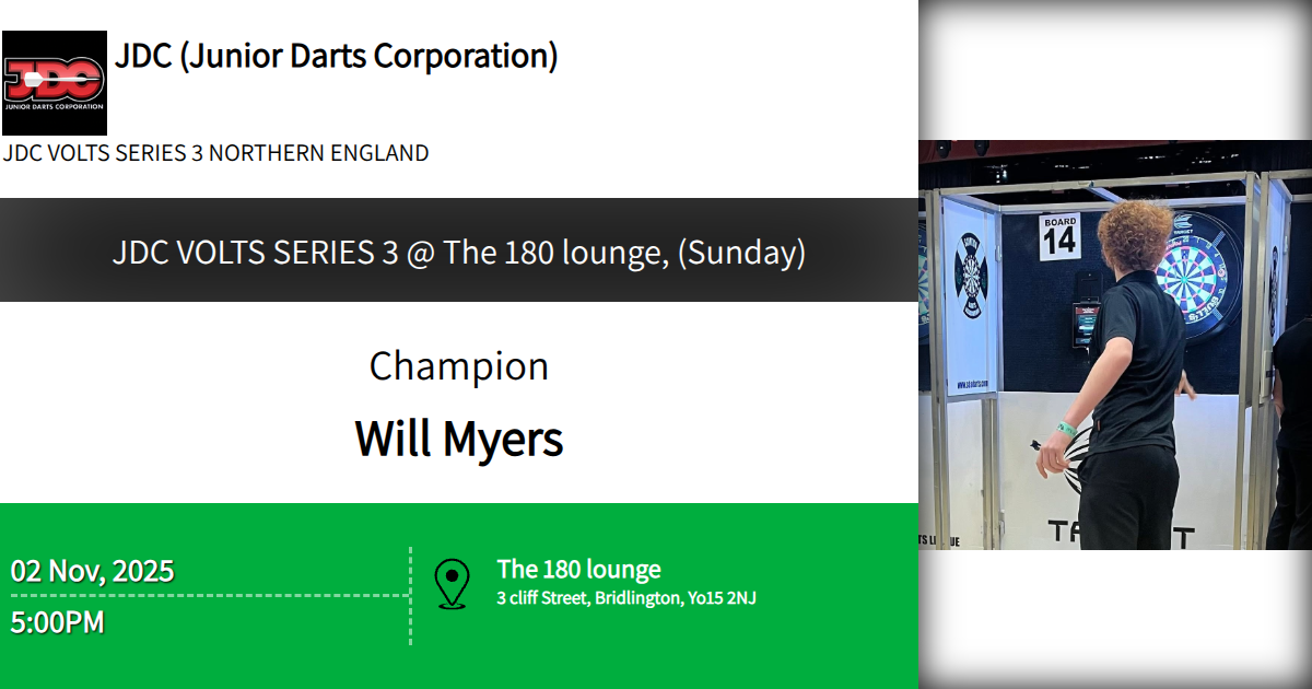 JDC VOLTS SERIES 3 @ The 180 lounge, (Sunday)