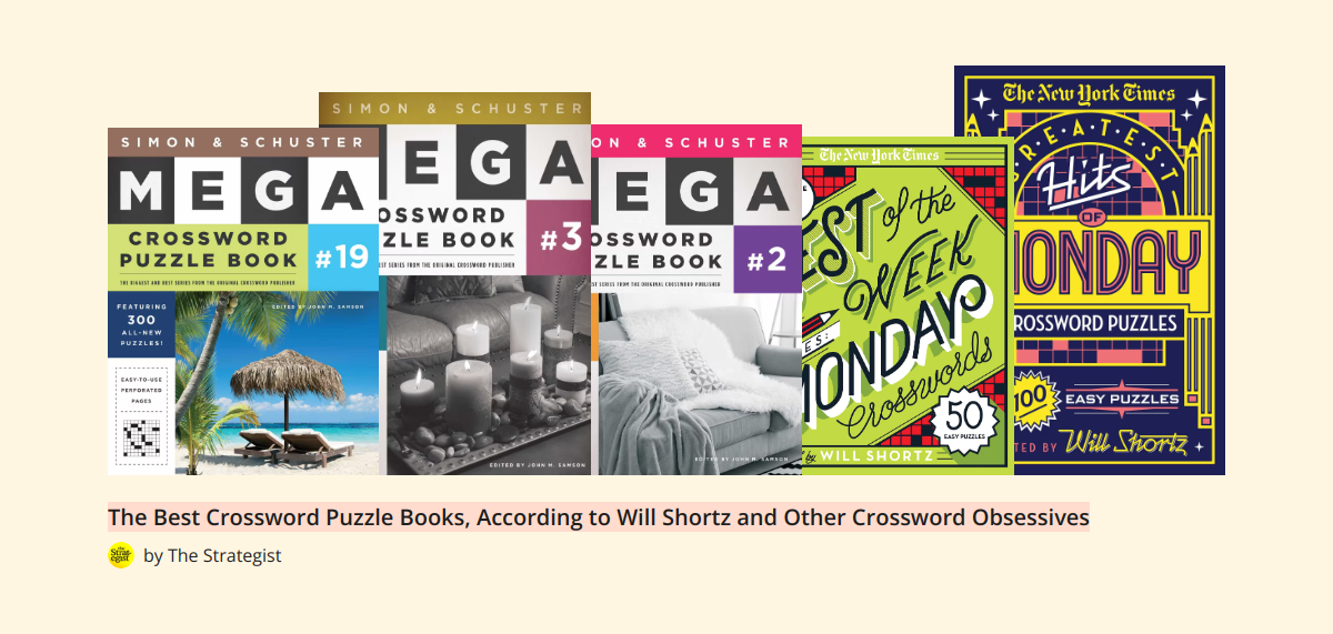The Best Crossword Puzzle Books, According to Will Shortz and Other ...