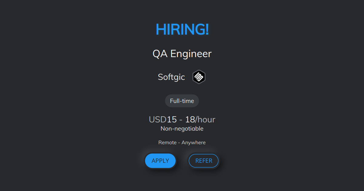 QA Engineer at Softgic | Torre