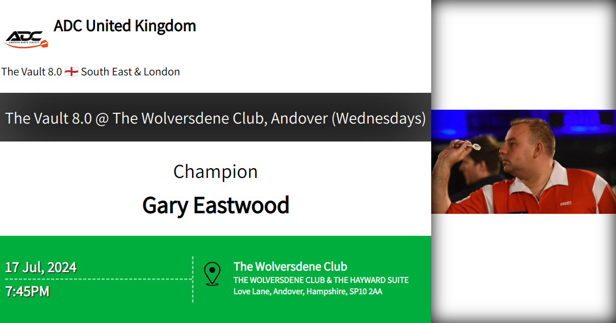 The Vault 8.0 @ The Wolversdene Club, Andover (Wednesdays)