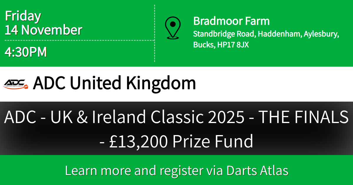 ADC - UK & Ireland Classic 2025 - THE FINALS - £13,200 Prize Fund