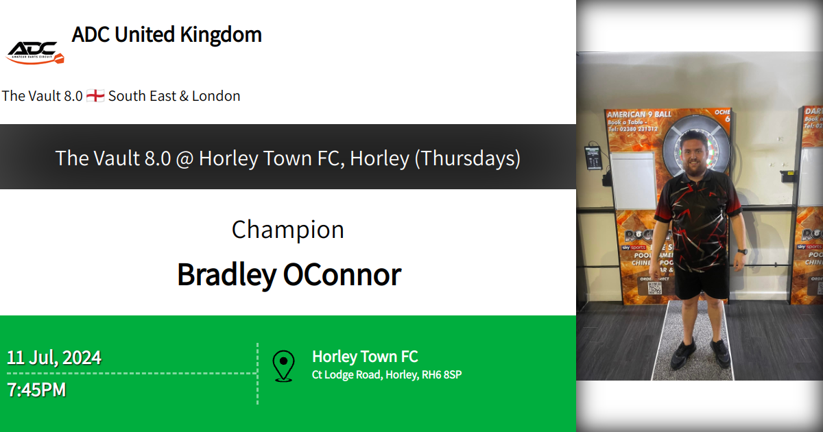 The Vault 8.0 @ Horley Town FC, Horley (Thursdays)