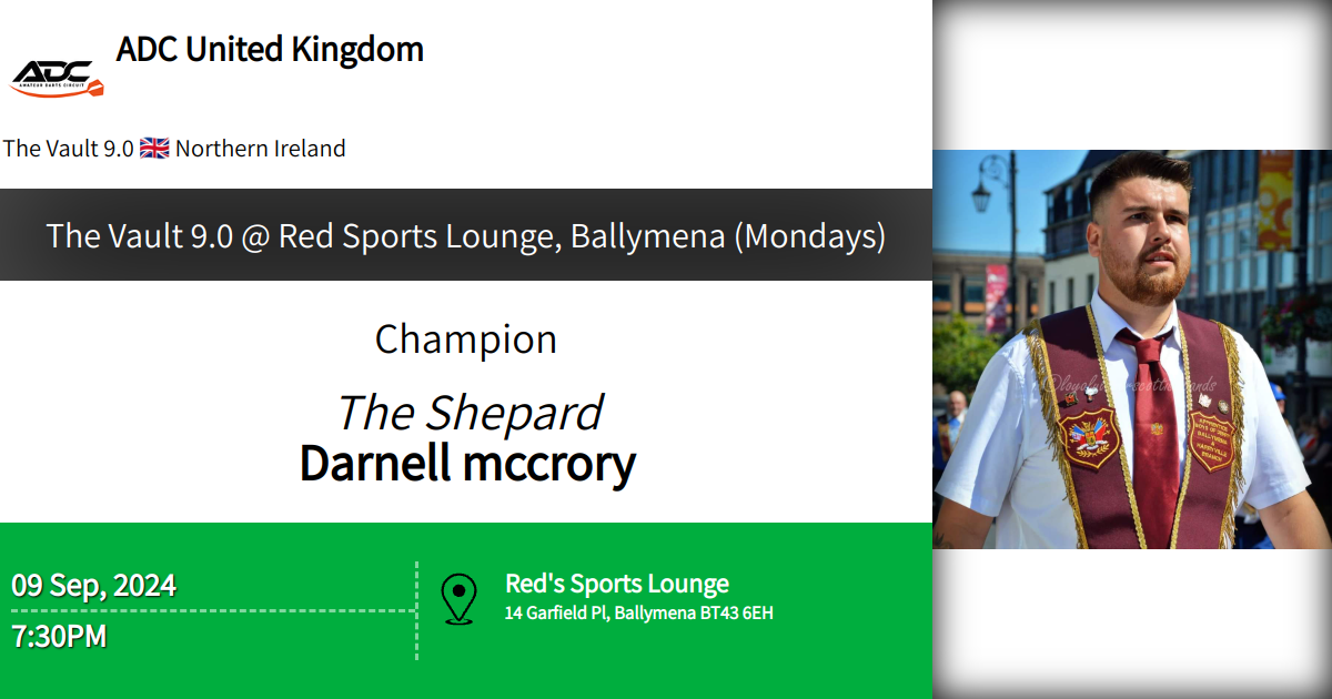 The Vault 9.0 @ Red Sports Lounge, Ballymena (Mondays)