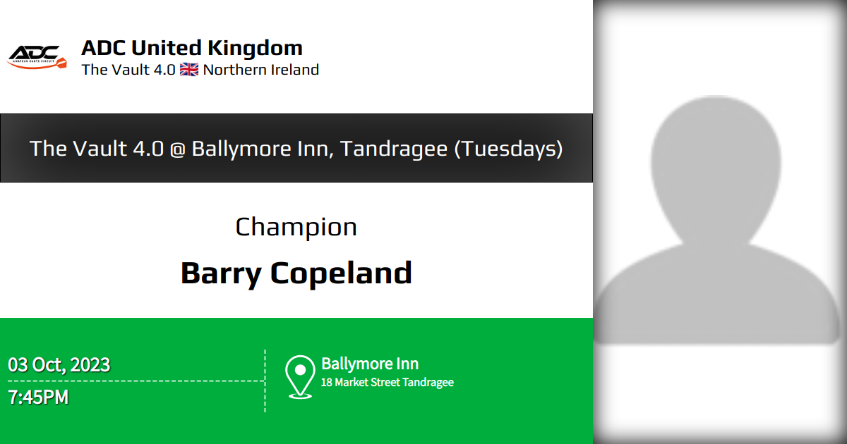 The Vault 4.0 @ Ballymore Inn, Tandragee (Tuesdays)