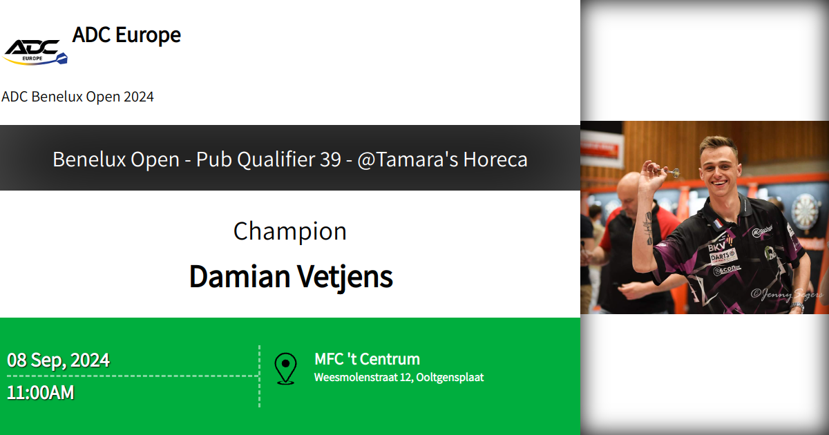 Benelux Open - Pub Qualifier 39 - @Tamara's Horeca