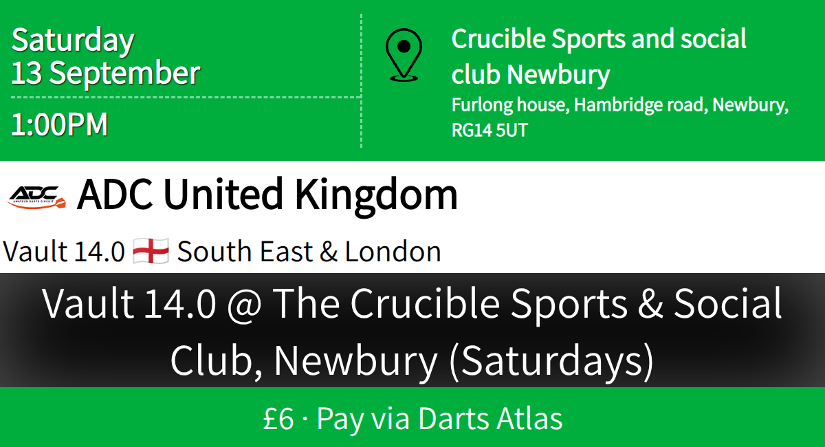 Vault 14.0 @ The Crucible Sports & Social Club, Newbury (Saturdays)
