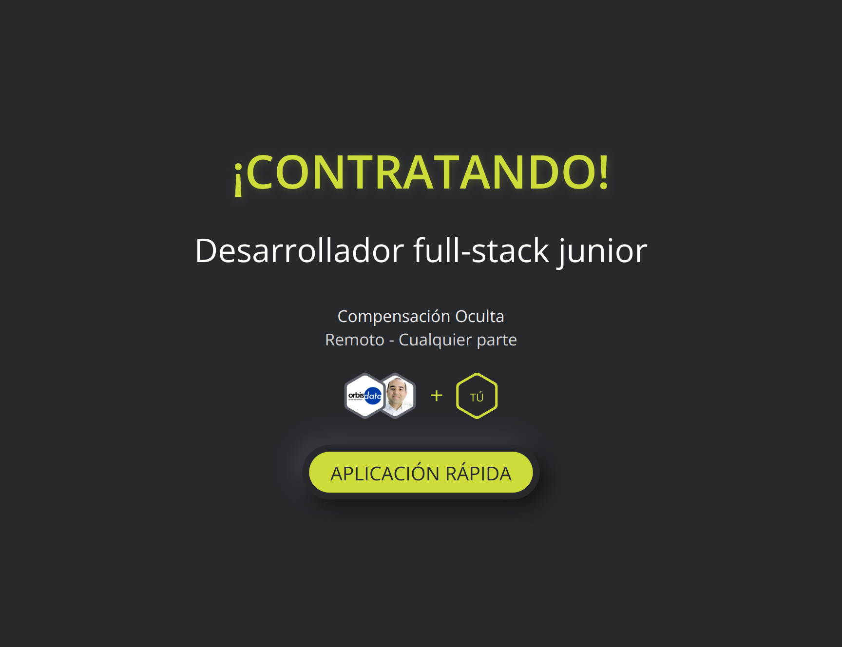Desarrollador full-stack junior en Orbis Data | Torre Desarrollador full-stack junior en Orbis Data | Torre