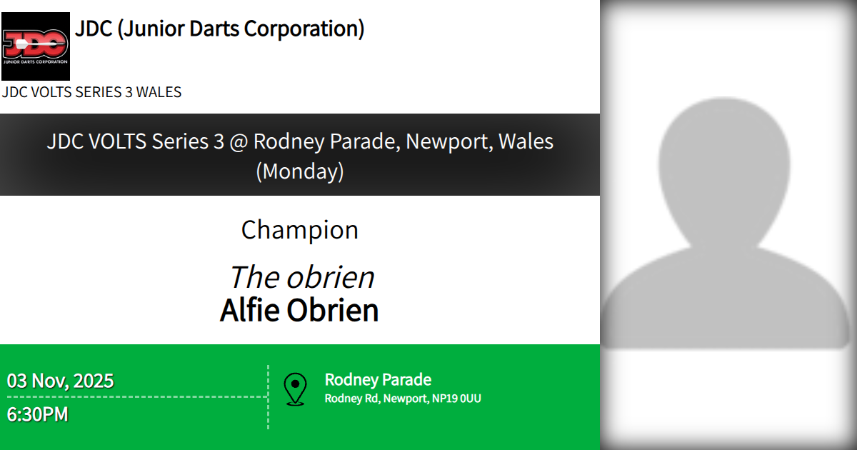 JDC VOLTS Series 3 @ Rodney Parade, Newport, Wales (Monday)