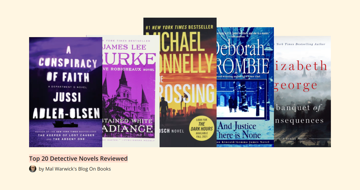 Top 20 Detective Novels Reviewed | Booklisti