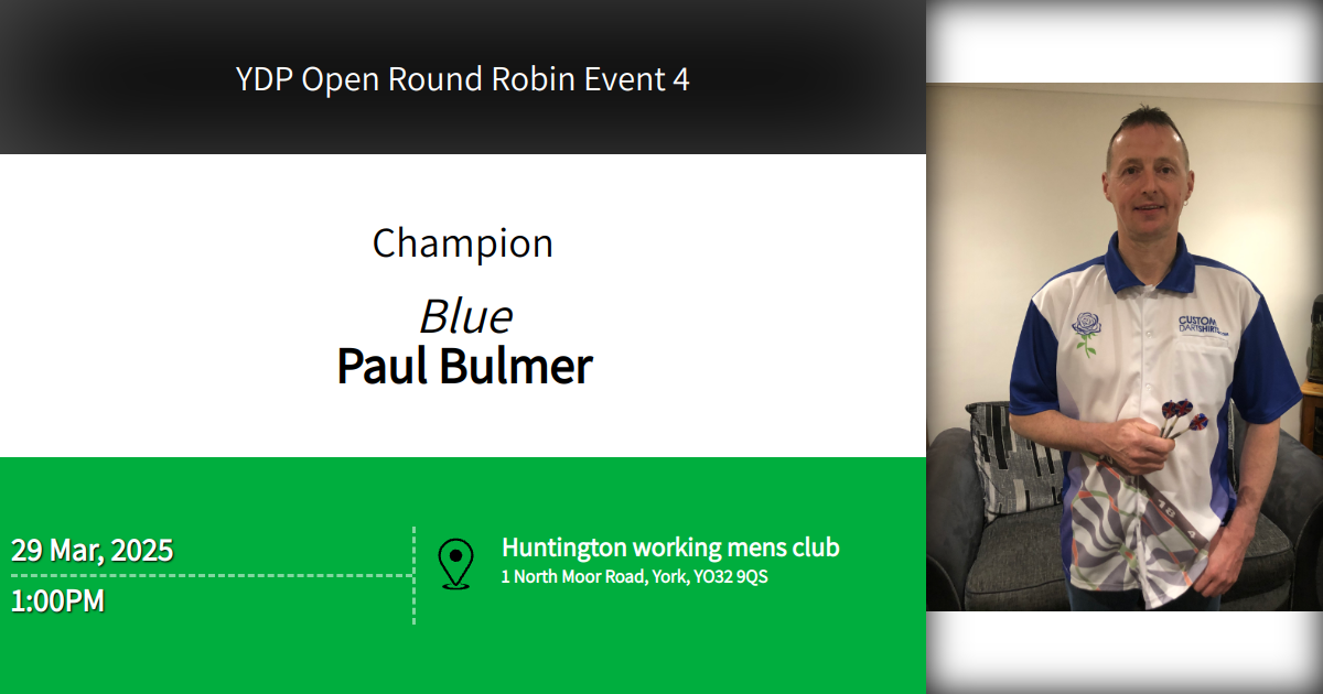 YDP Open Round Robin Event 4