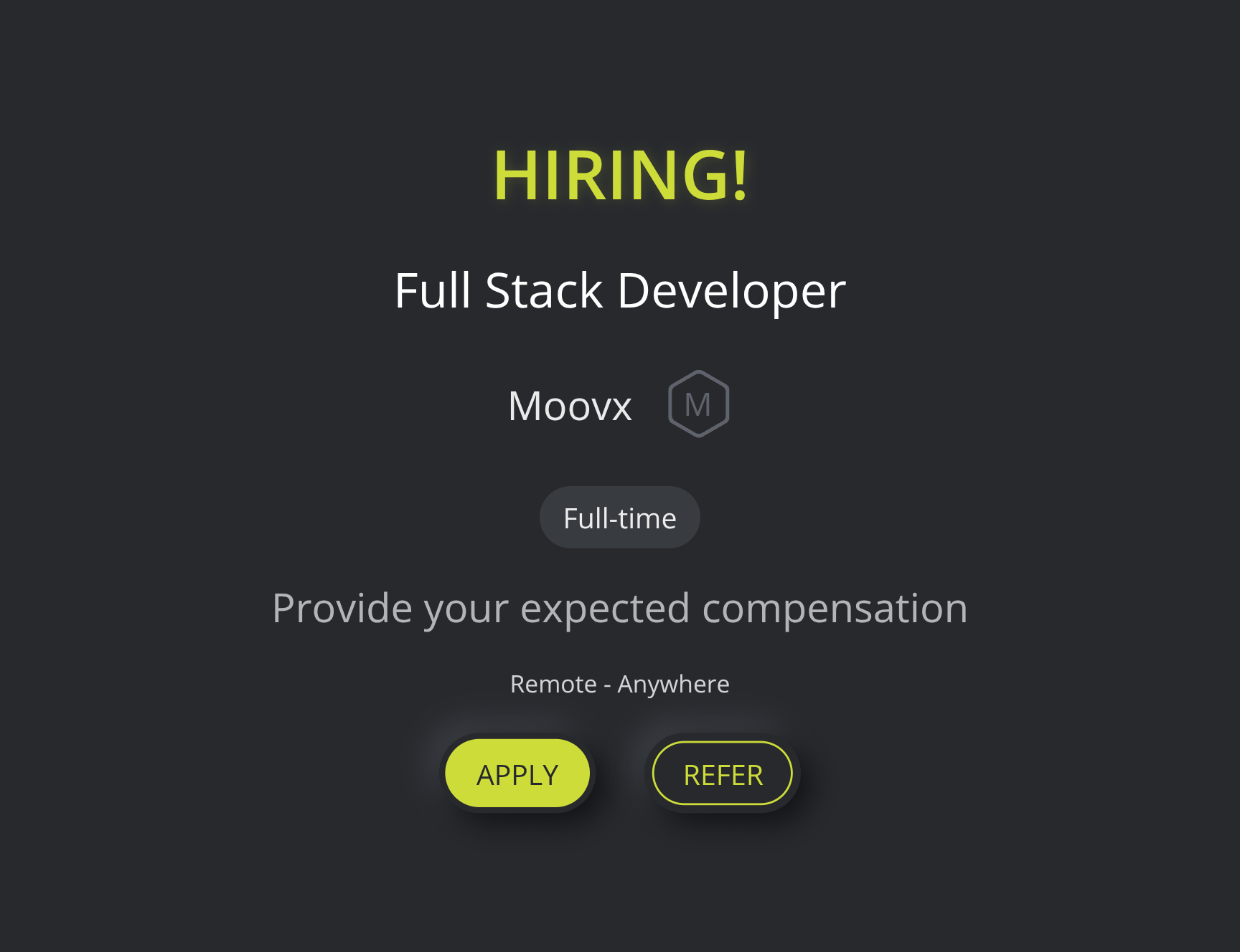 Full Stack Developer at Moovx | Torre