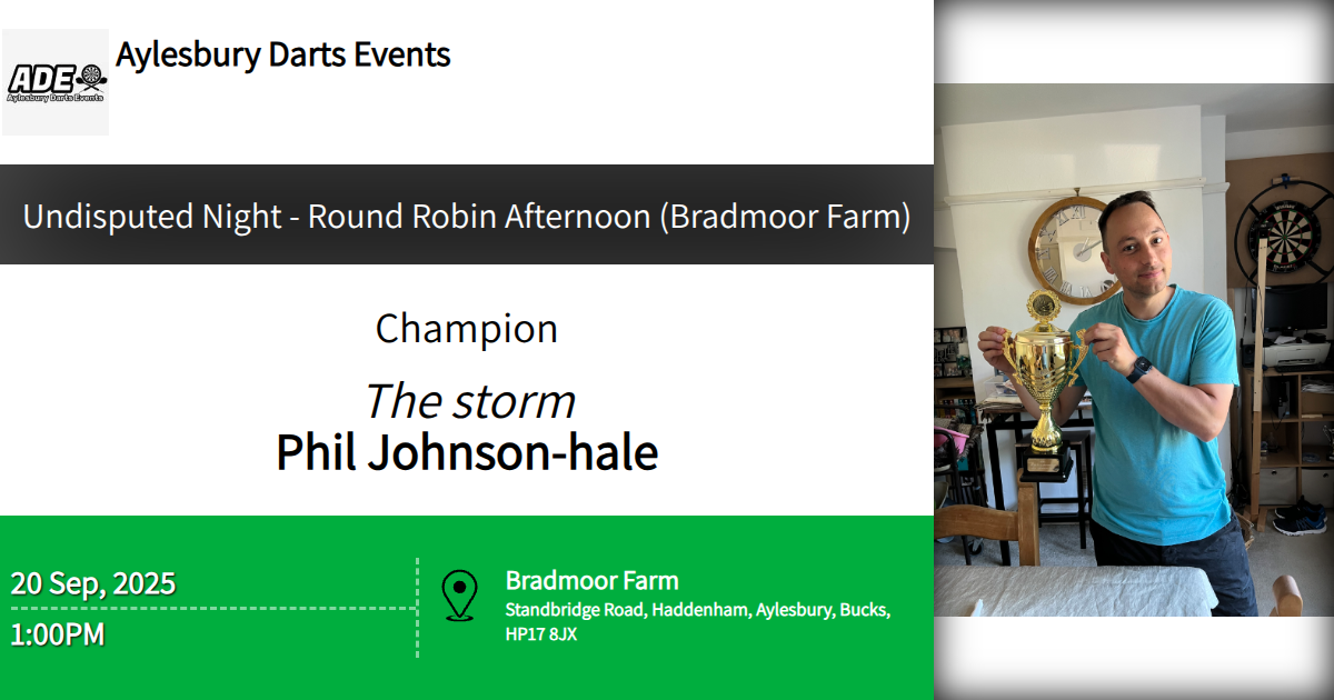 Undisputed Night - Round Robin Afternoon (Bradmoor Farm)