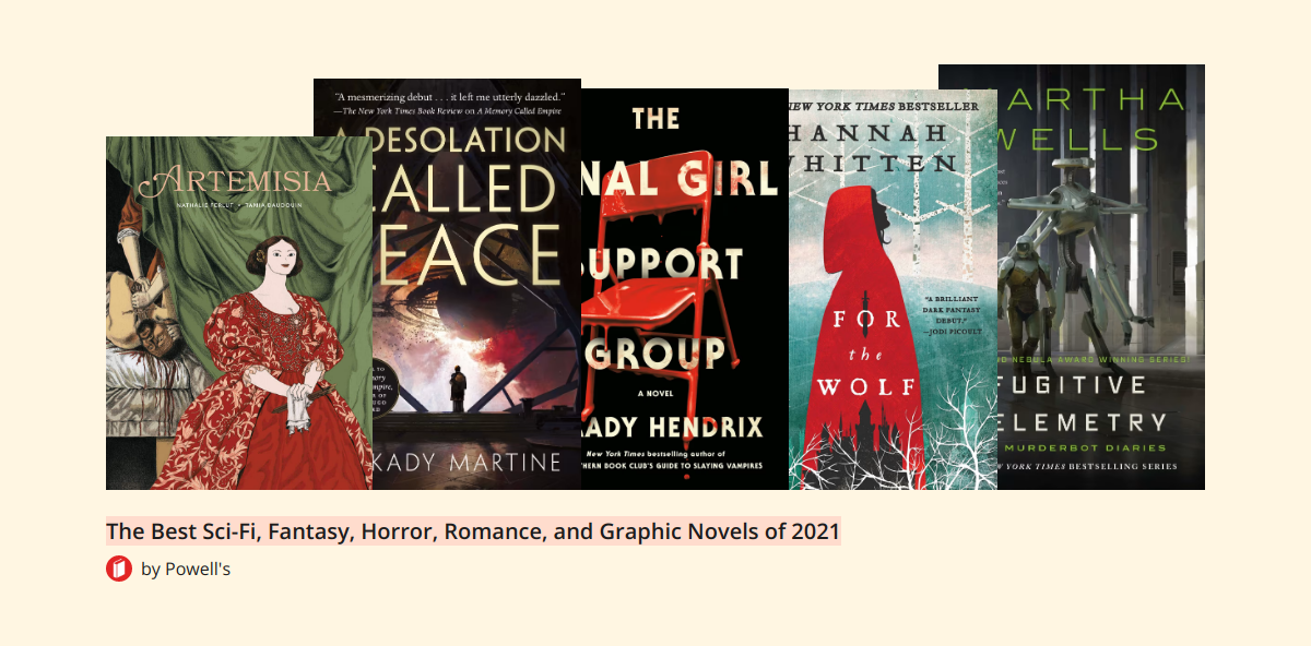 The Best Sci-Fi, Fantasy, Horror, Romance, and Graphic Novels of 2021 | Booklisti
