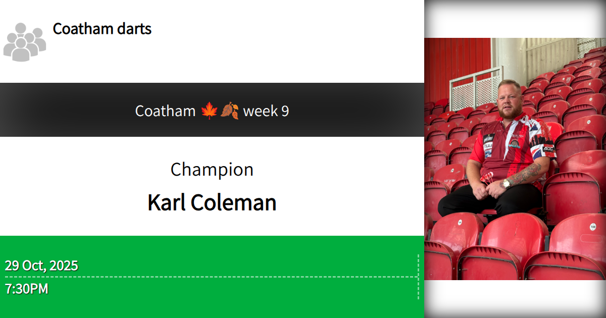 Coatham 🍁🍂 week 9