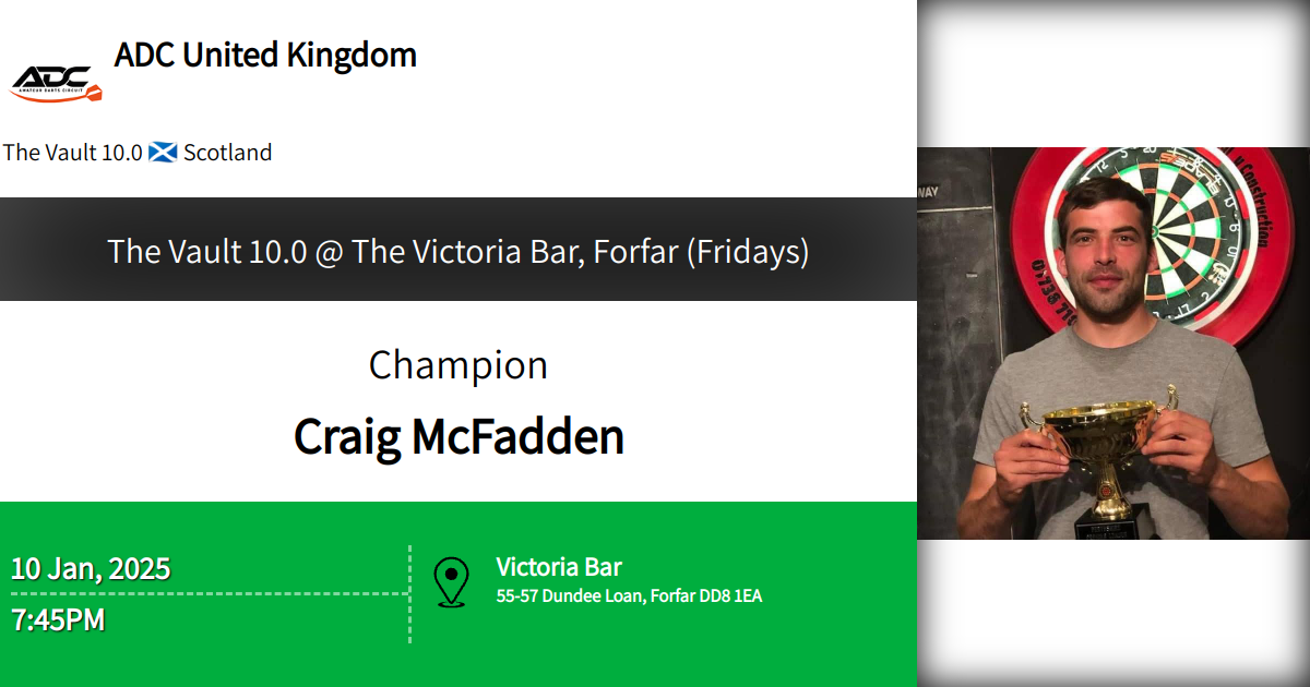 The Vault 10.0 @ The Victoria Bar, Forfar (Fridays)