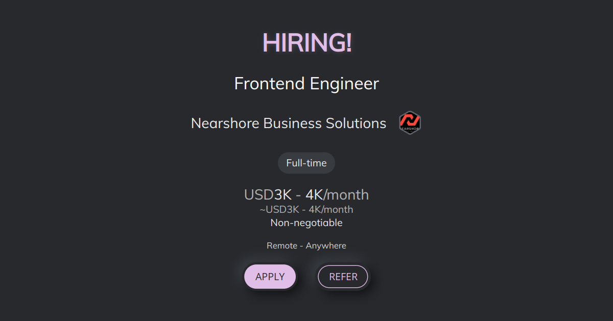 Frontend Engineer at Nearshore Business Solutions | Torre
