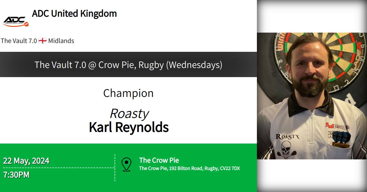 The Vault 7.0 @ Crow Pie, Rugby (Wednesdays)