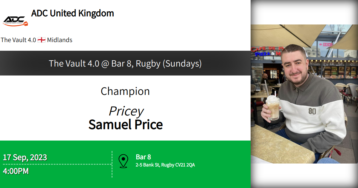 The Vault 4.0 @ Bar 8, Rugby (Sundays)