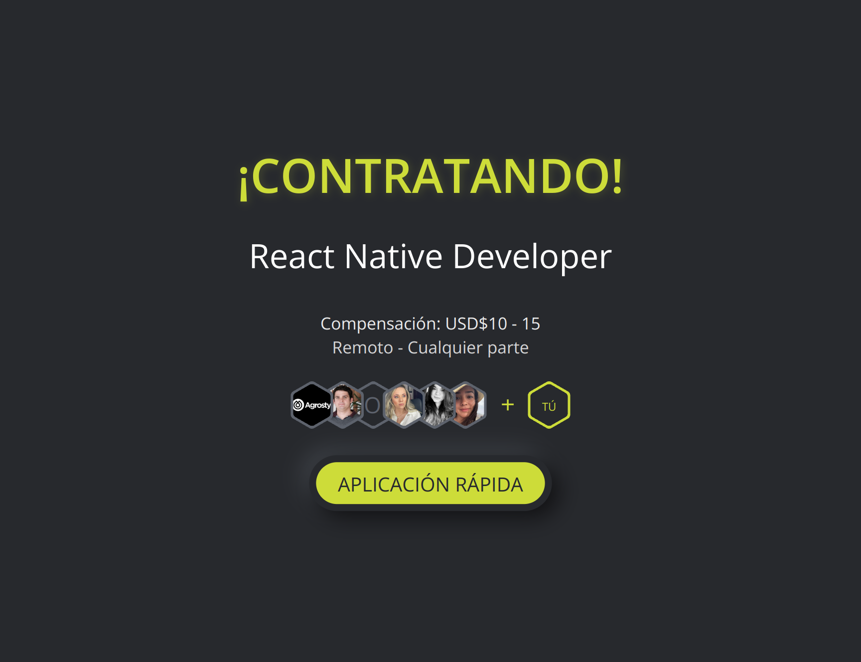 React Native Developer en Agrosty | Torre