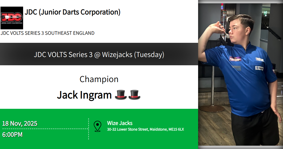 JDC VOLTS Series 3 @ Wizejacks (Tuesday)