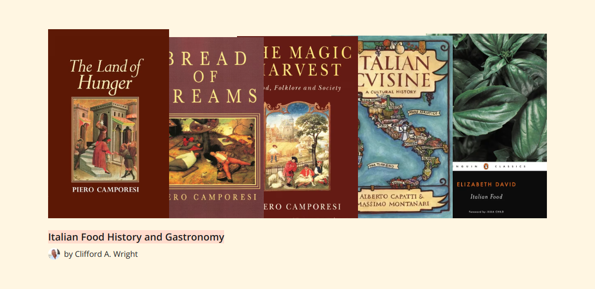 Italian Food History and Gastronomy | Booklisti