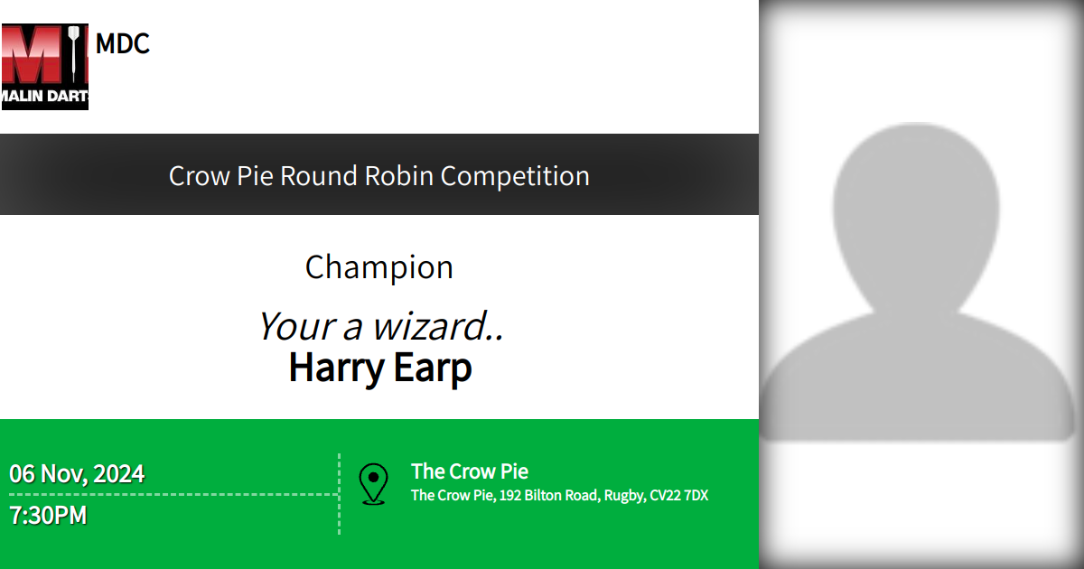 Crow Pie Round Robin Competition