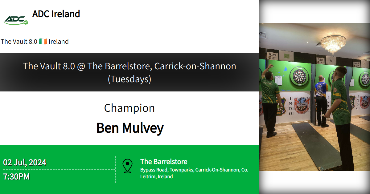 The Vault 8.0 @ The Barrelstore, Carrick-on-Shannon (Tuesdays)