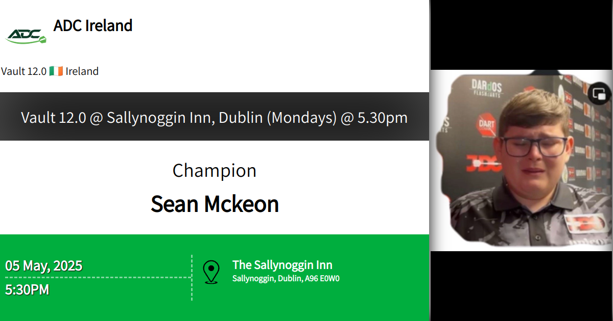 Vault 12.0 @ Sallynoggin Inn, Dublin (Mondays) @ 5.30pm