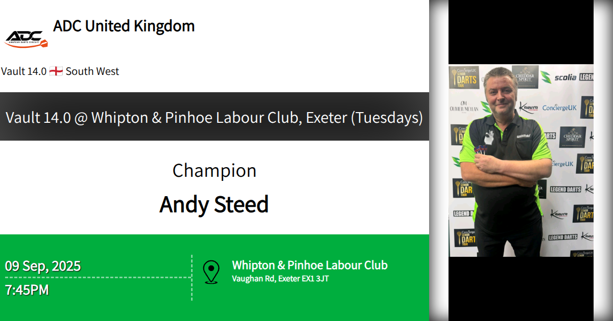Vault 14.0 @ Whipton & Pinhoe Labour Club, Exeter (Tuesdays)