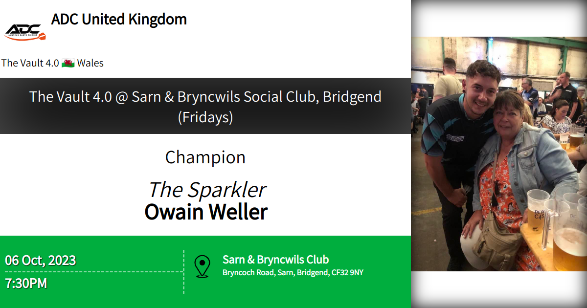 The Vault 4.0 @ Sarn & Bryncwils Social Club, Bridgend (Fridays)