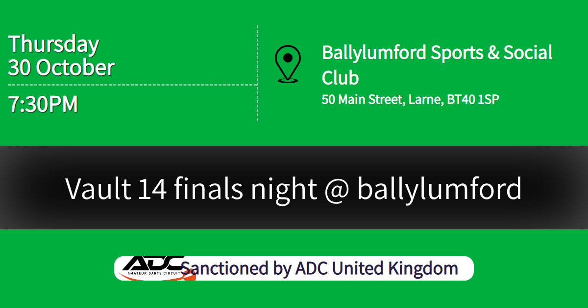 Vault 14 finals night @ ballylumford