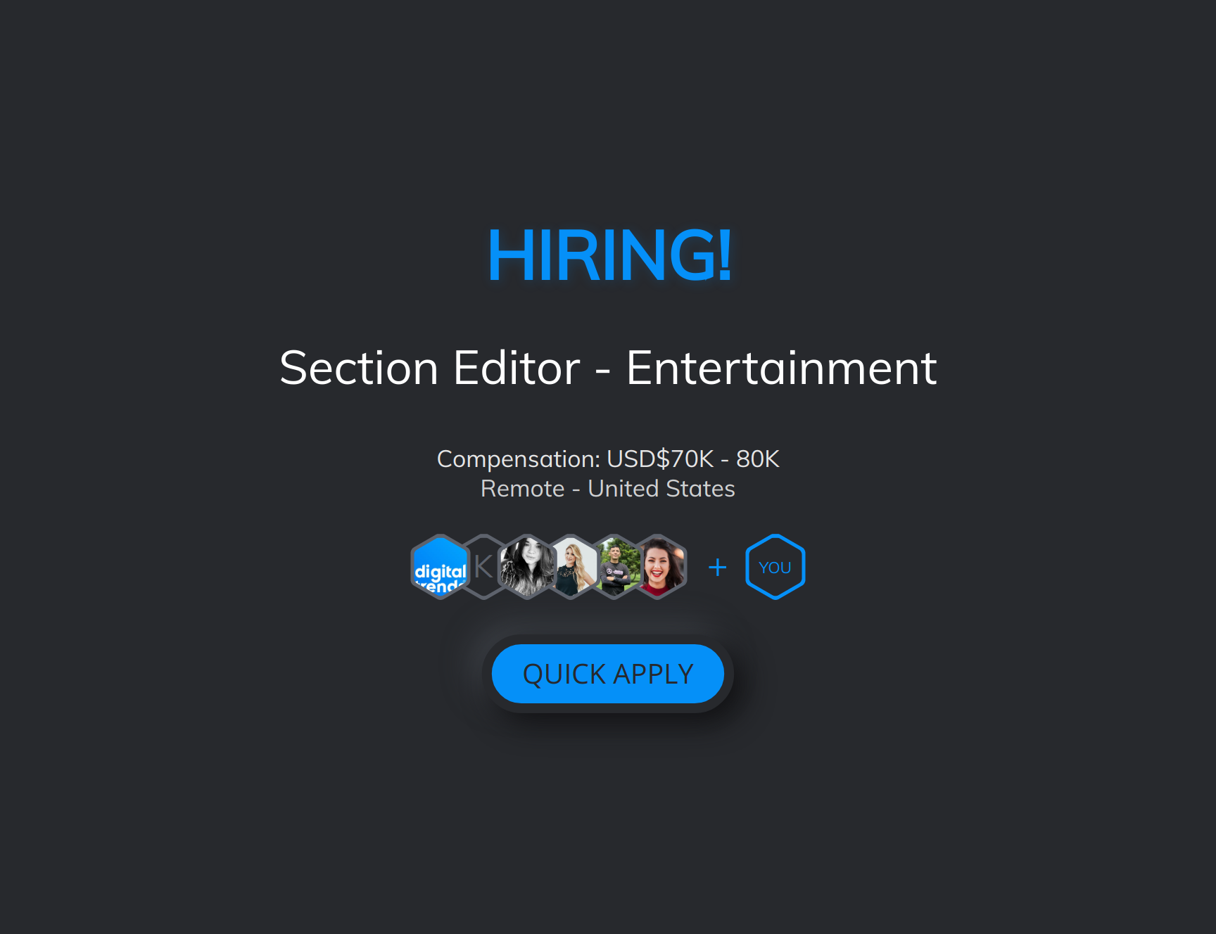 Section Editor - Entertainment at Digital Trends | Torre