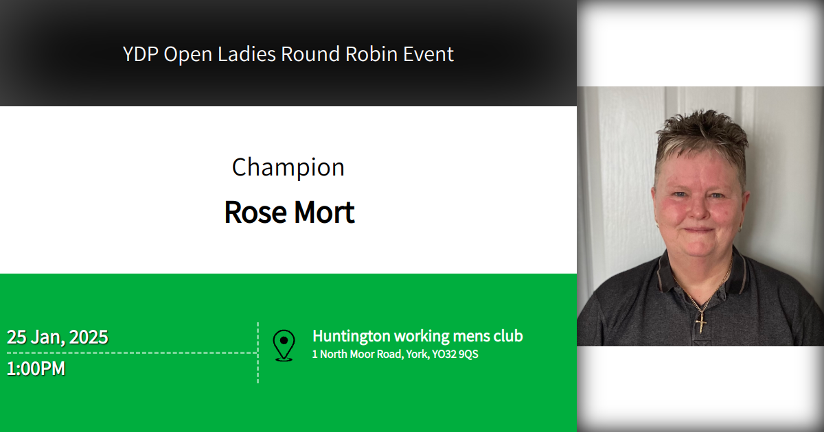 YDP Open Ladies Round Robin Event