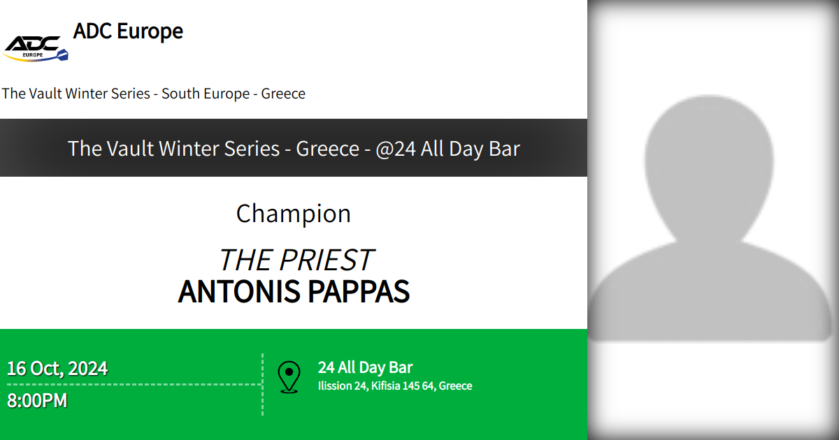 The Vault Winter Series - Greece - @24 All Day Bar