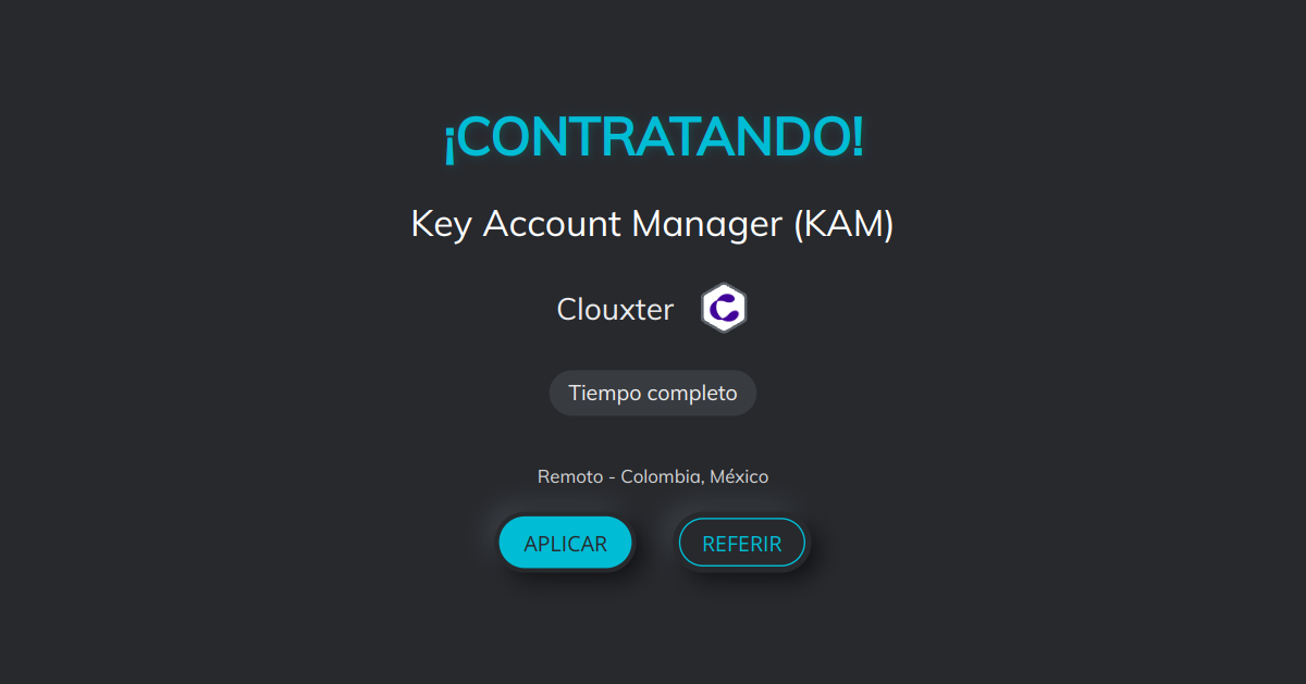 Key Account Manager (KAM) en Clouxter | Torre