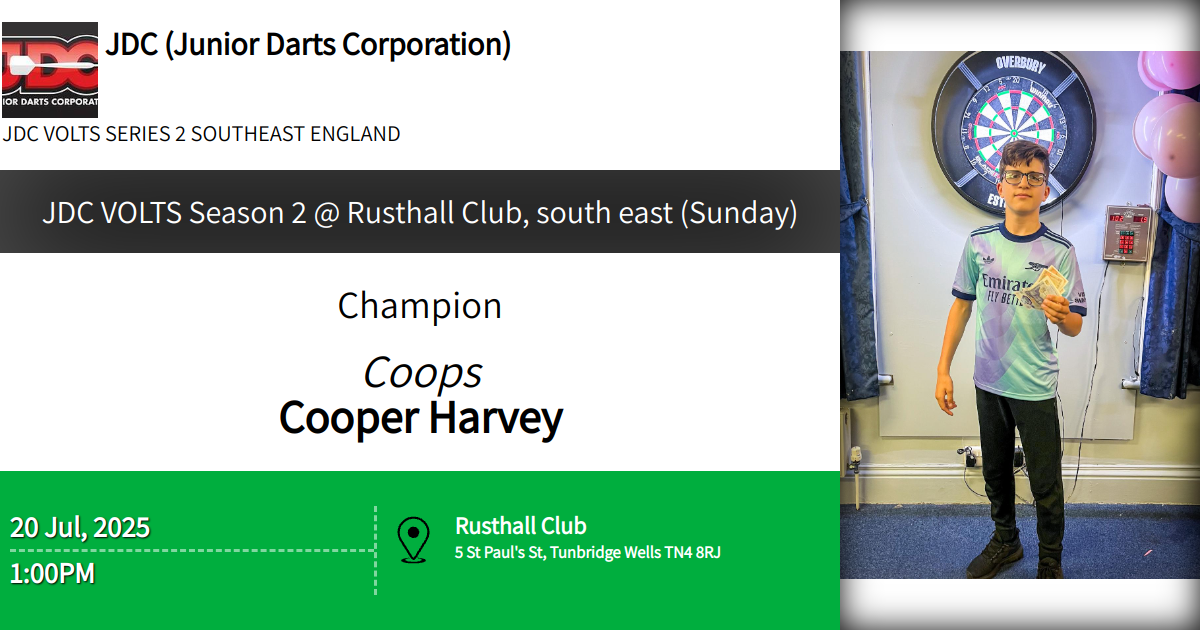 JDC VOLTS Season 2 @ Rusthall Club, south east (Sunday)