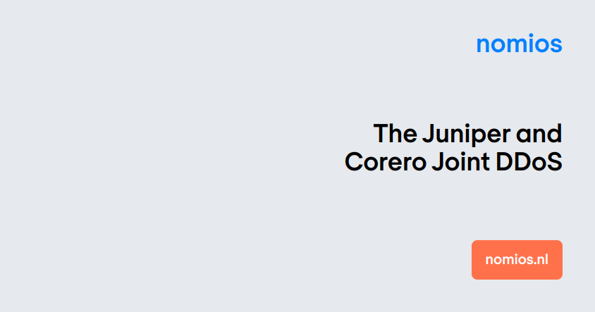 The Juniper and Corero Joint DDoS | Partners &… | Nomios Nederland