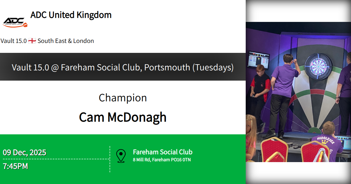 Vault 15.0 @ Fareham Social Club, Portsmouth (Tuesdays)