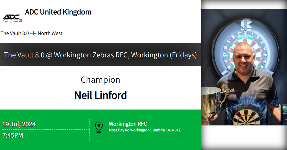 The Vault 8.0 @ Workington Zebras RFC, Workington (Fridays)