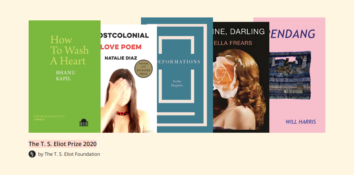 The T. S. Eliot Prize 2020 | Booklisti