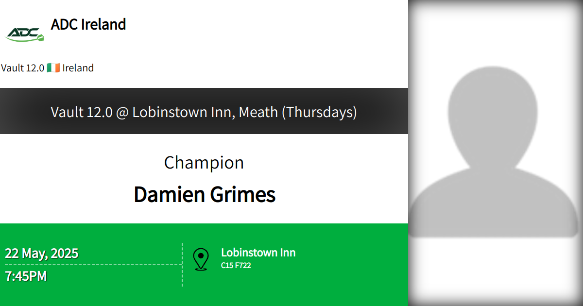 Vault 12.0 @ Lobinstown Inn, Meath (Thursdays)